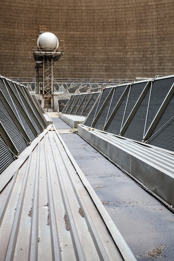 Inside a Cooling Tower for Power Station Stock Photo - Image of ...
