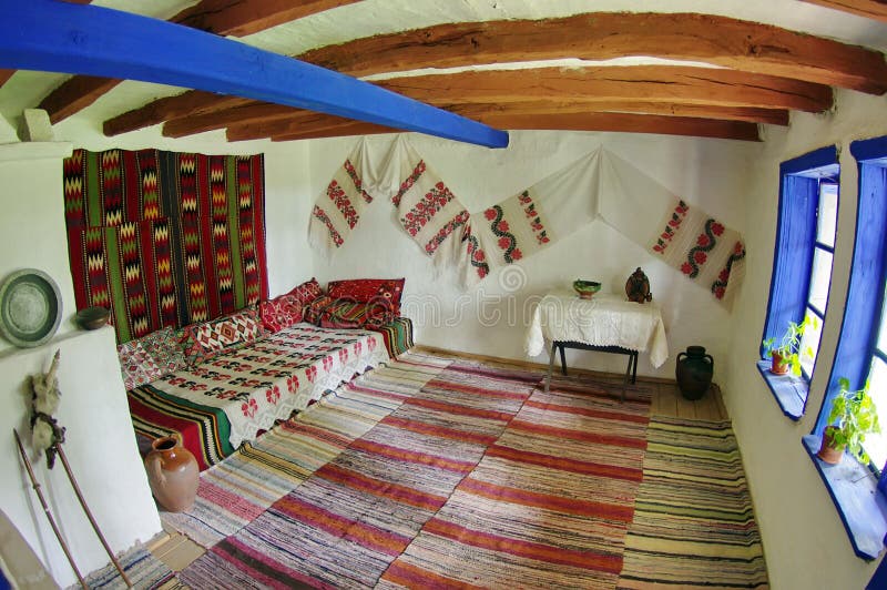 Interior of Traditional Country House - Romania Editorial Image - Image ...