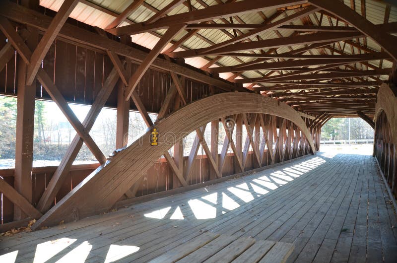 Inside of Covered Bridge stock photo. Image of bridge - 18388444