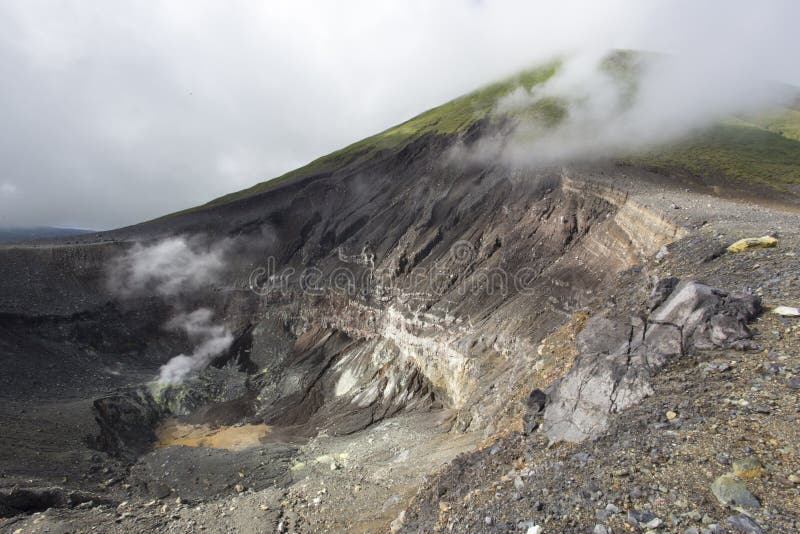 Inside Crater View Close To Manado Stock Image - Image of manado ...