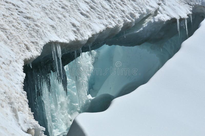 Inside a crevasse stock image. Image of storm, gasses - 9016447