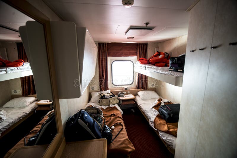 Inside Cruise Ship Quarters Editorial Photo - Image of bunks, ship ...