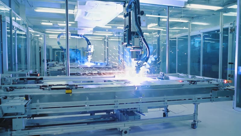 Robotic Welding in Modern Factory: Automation and Precision Technology ...