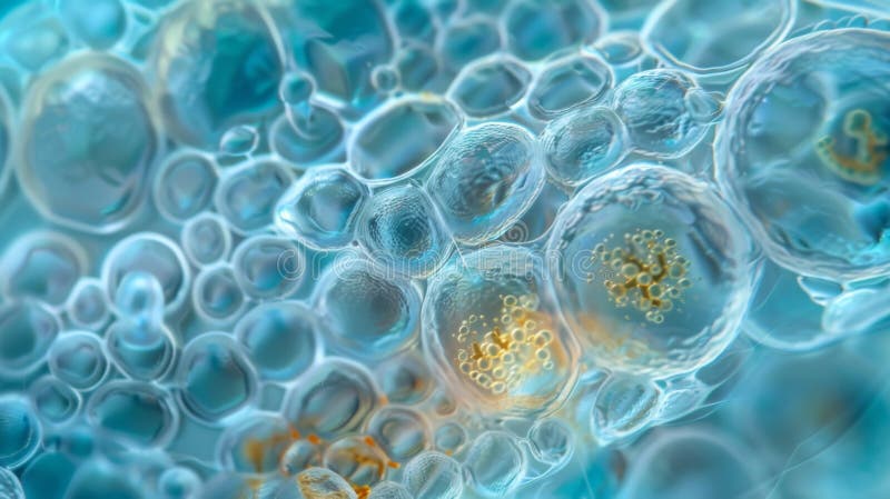 Inside the Cytoplasm of a Protozoa Cell a Complex Network of Organelles ...