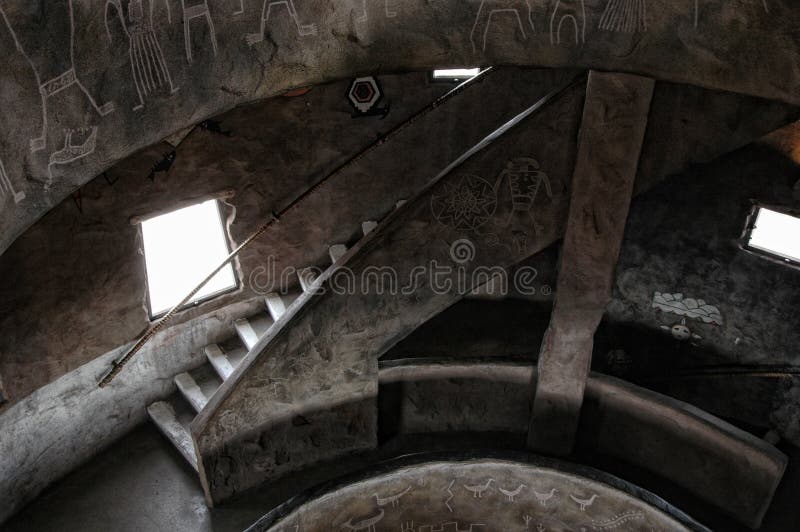 Inside the Dark Wizard`s Tower Stock Photo - Image of markings, magical ...