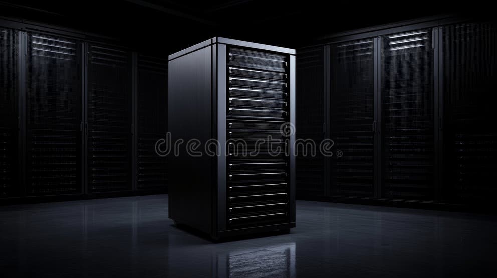 Inside the Data Center, Rows of Powerful Servers Supporting the Digital ...
