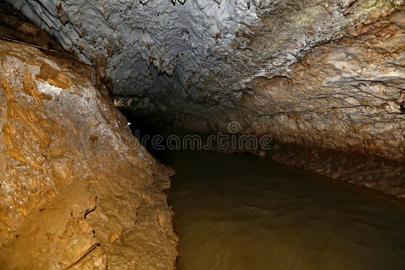 Inside a deep cave stock image. Image of ancient, growths - 81709355