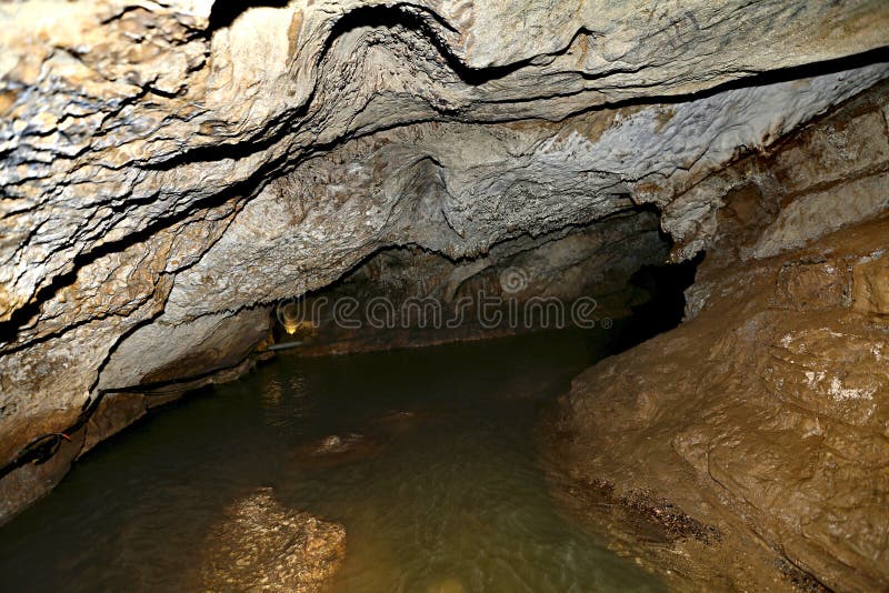 Inside a deep cave stock image. Image of deep, stone - 81709879