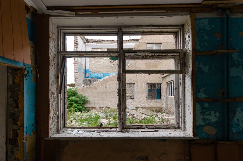 Inside a Destroyed School in Ukraine Stock Photo - Image of abandoned ...