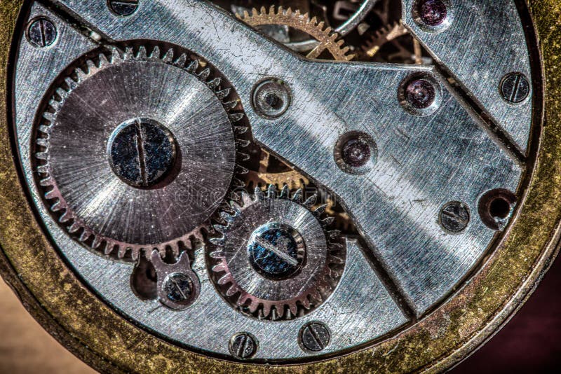 Inside Detail of an Antique Watch Stock Photo - Image of cogs, interior ...