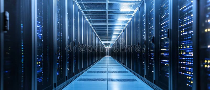 Inside the Digital Fortress a Panoramic View of a Data Centers Server ...