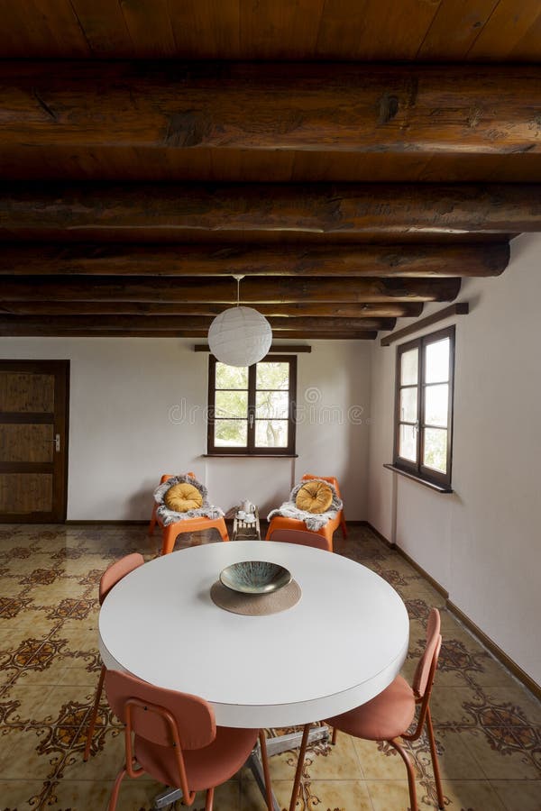 Rustic Mountain Cabin with Scenic Alpine View Stock Image - Image of ...