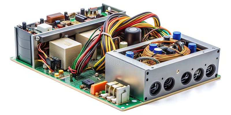 Inside a Disassembled Computer Power Supply a Deep Dive into Modern ...