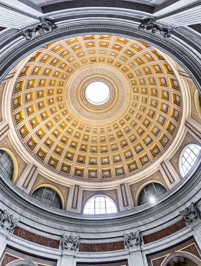 The Inside of the Dome of Saint Peter, Vatican Editorial Photography ...