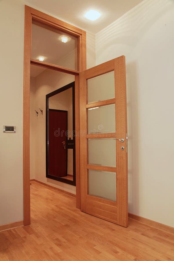 Inside door open stock image. Image of wood, apartment - 28035247