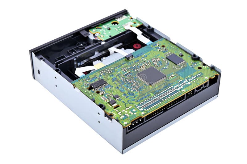 Inside DVD disk drive stock photo. Image of digital - 245119512