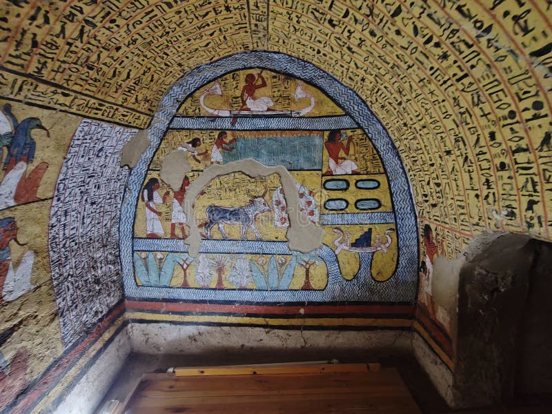 Inside the Egyptian Tomb editorial photo. Image of building - 375678261