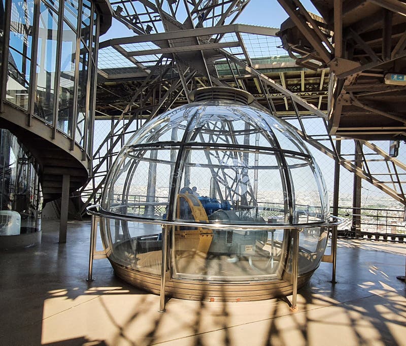 Inside the Eiffel Tower Paris Stock Image - Image of waterway, city ...