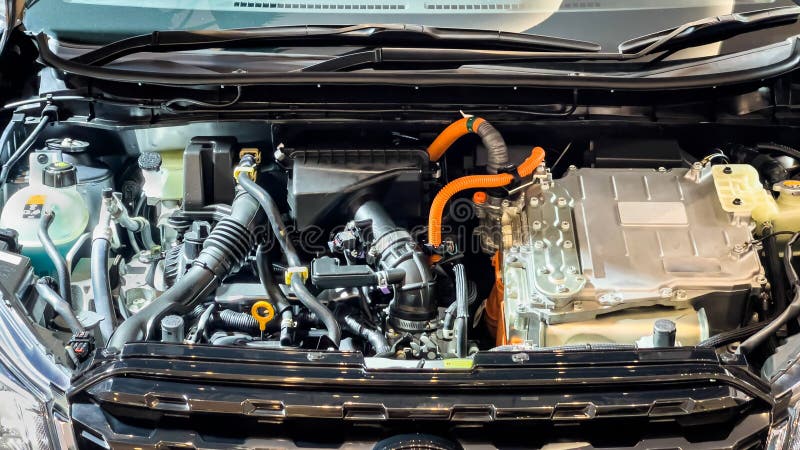 Inside the Electric Car Engine is a New Technology Stock Photo - Image ...
