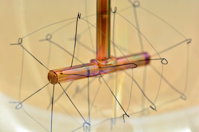 Inside an Electric Light Bulb Stock Image - Image of consumo, bulb ...