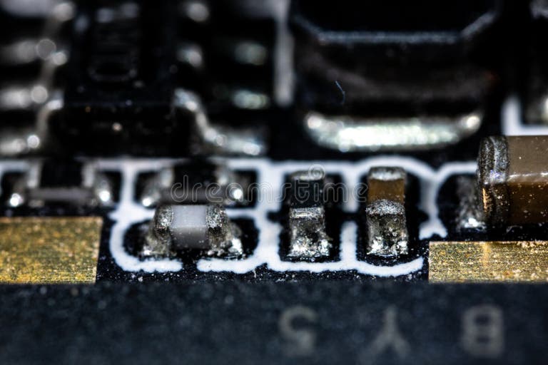 Inside of Electronic Devices Stock Photo - Image of music, motherboard ...