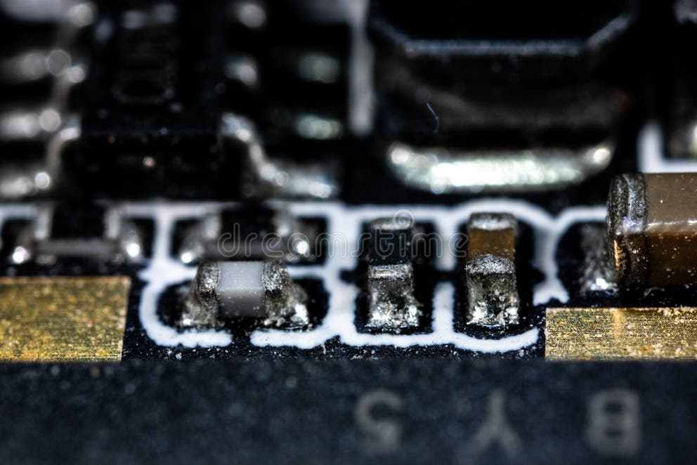 Inside of Electronic Devices Stock Photo - Image of music, motherboard ...