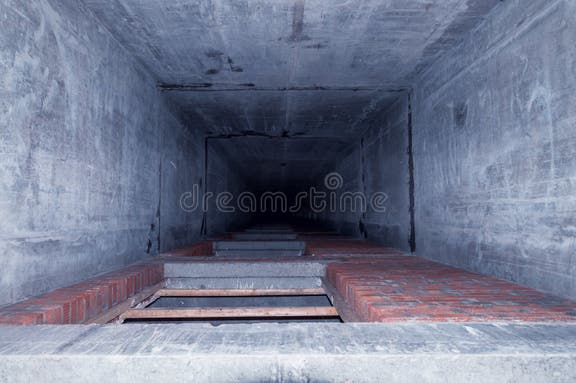 Inside the Elevator Shaft in a Concrete Building Stock Photo - Image of ...