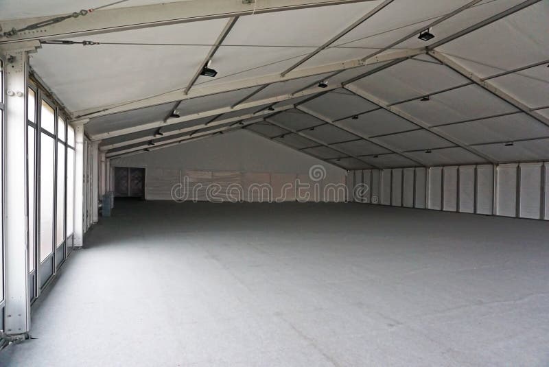 Inside empty Big Tent stock image. Image of empty, canvas - 198151009