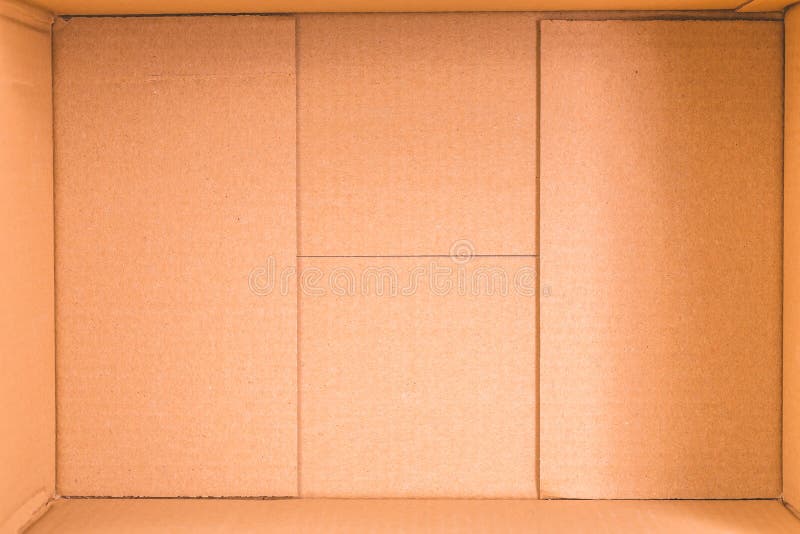 Inside of Empty Brown Box, Cardboard Box. Paper Packaging, Open ...