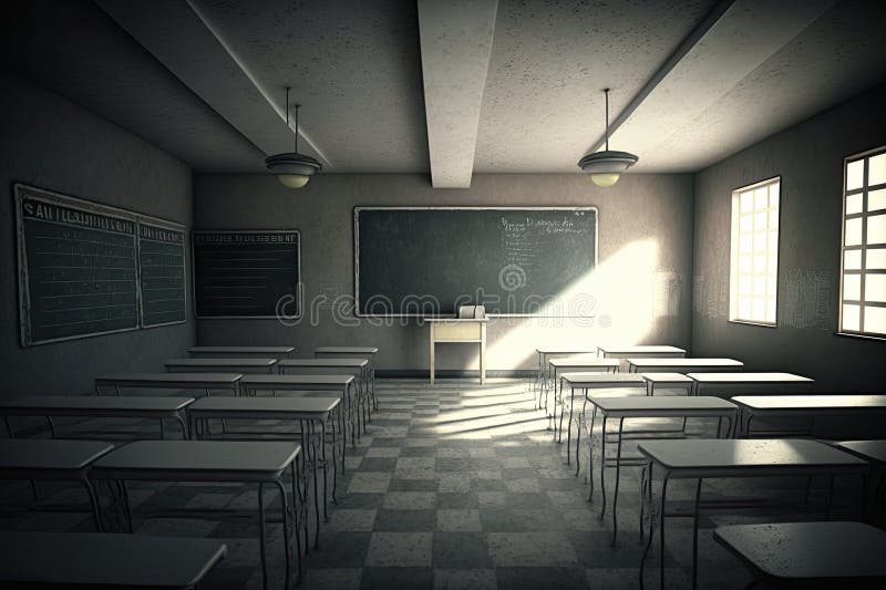 Empty classroom stock illustration. Illustration of school - 272773592