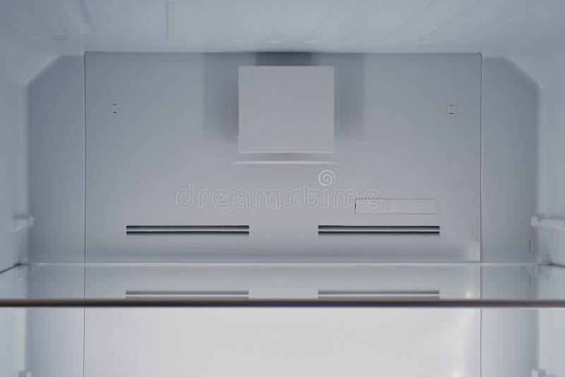 Inside of Empty and Clean Modern Refrigerator Stock Image - Image of ...