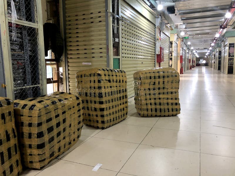 Inside the Empty Covered Hanoi Market, during the Confinement ...