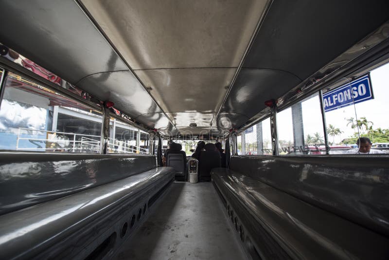 Inside of an Empty Jeepney in Batangas. Editorial Photo - Image of ...