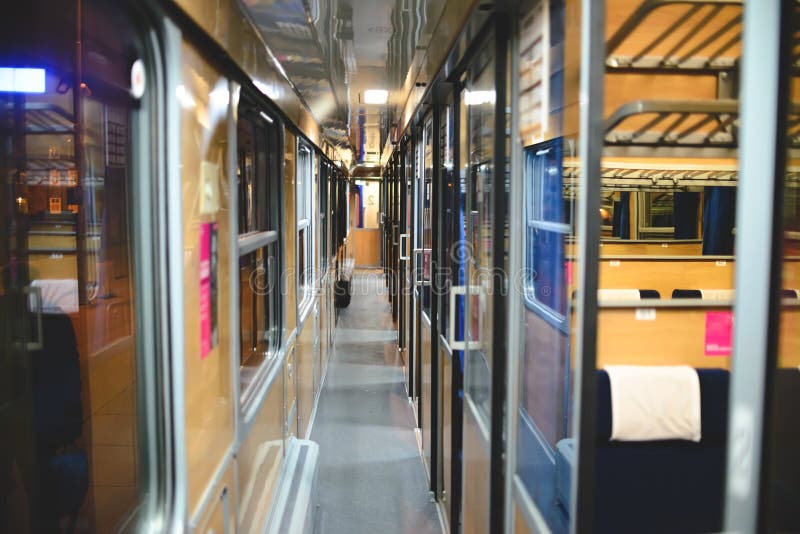 Inside an Empty Passenger Car High-speed Train Stock Photo - Image of ...