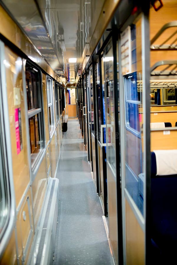 Inside an Empty Passenger Car High-speed Train Stock Image - Image of ...