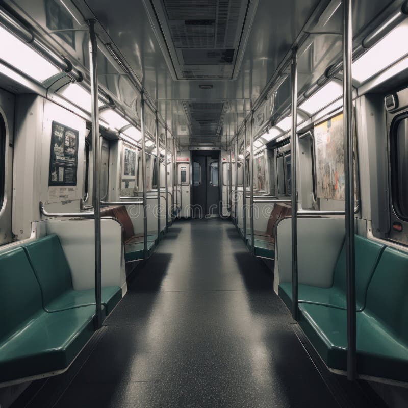 Inside Empty Train Metro Stock Illustrations – 964 Inside Empty Train ...