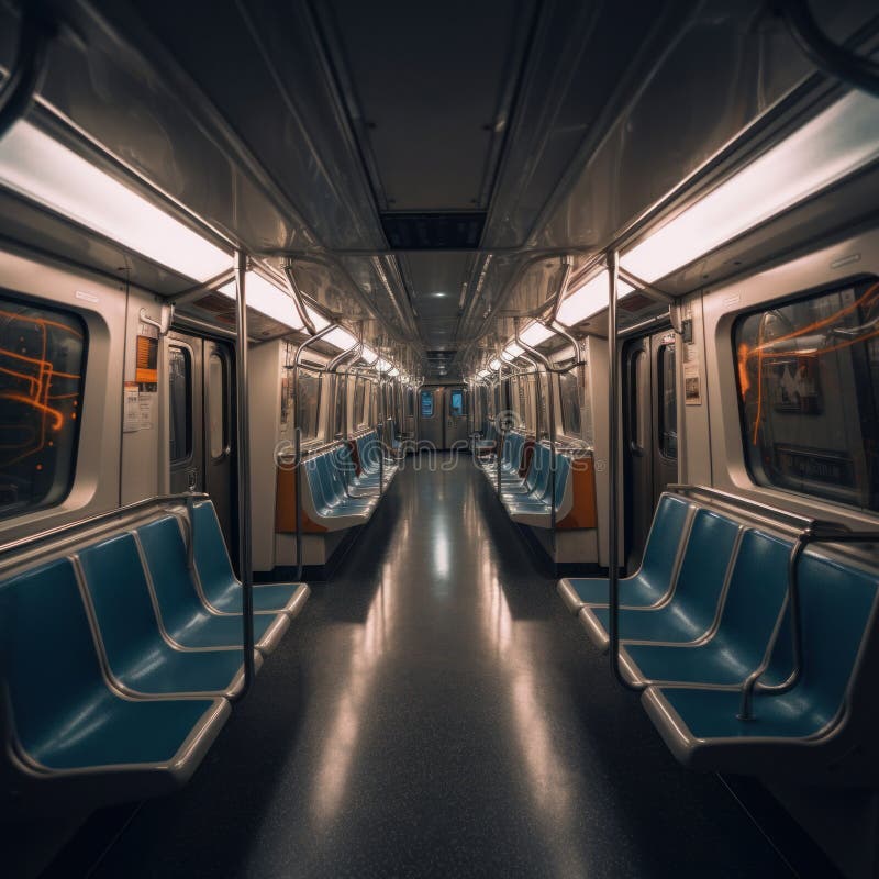 Inside Empty Train Metro Stock Illustrations – 964 Inside Empty Train ...