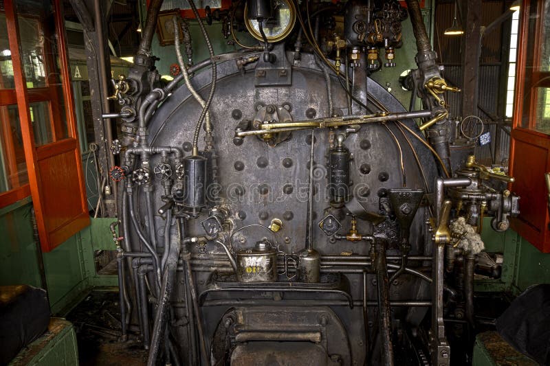 Inside the Engine Room of a Steam Train Stock Photo - Image of steam ...