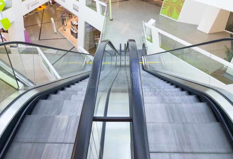 Inside Escalators from Westside Mall, Bern Editorial Photo - Image of ...