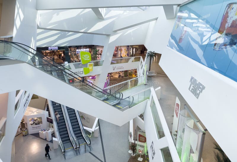 Inside Escalators from Westside Mall, Bern Editorial Stock Photo ...
