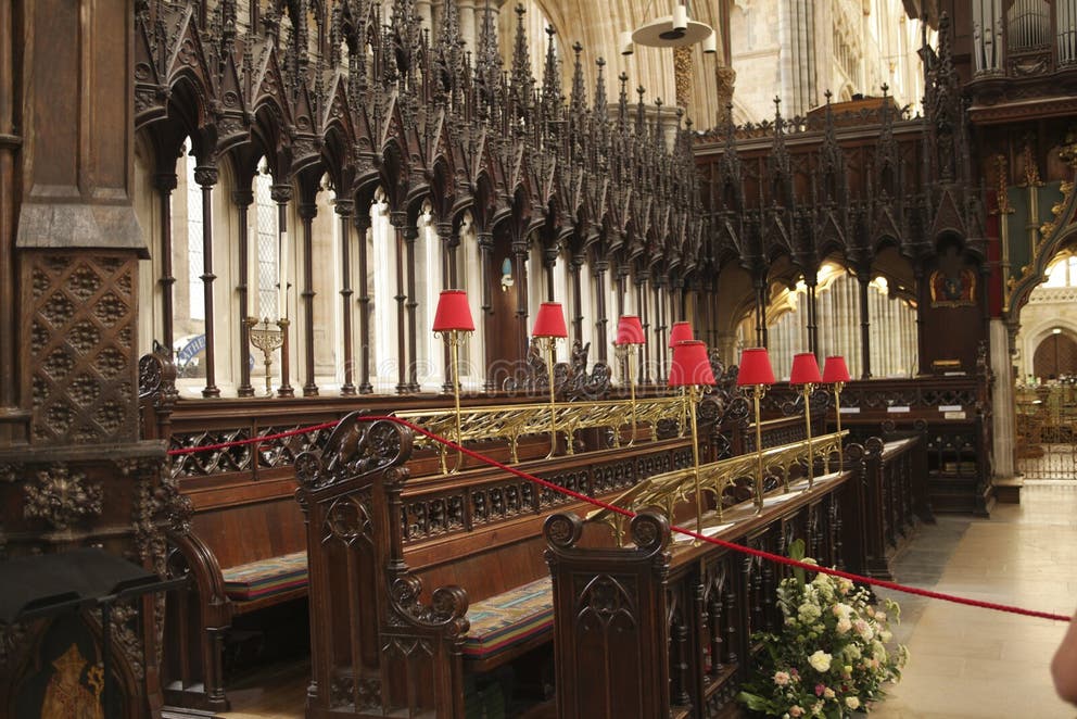 Inside the Exeter Cathedral Editorial Stock Image - Image of brown ...