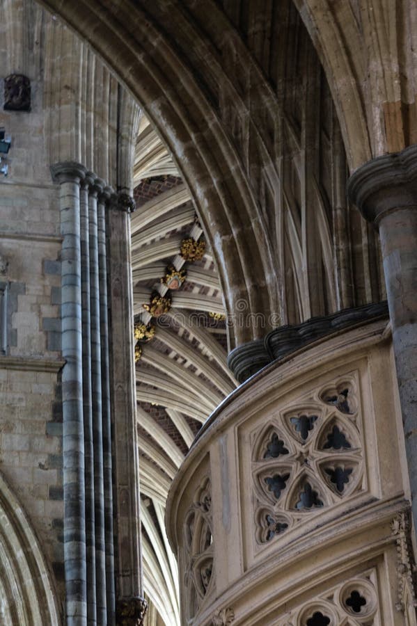 Exeter cathedral stock image. Image of famous, devon - 155232037