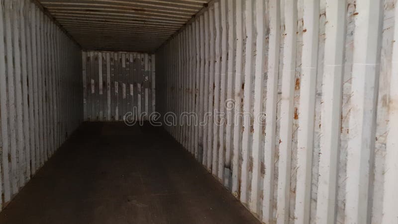 Inside the Export Shipment Container Stock Image - Image of shipment ...