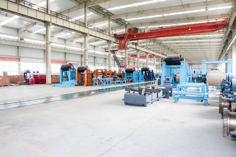 Inside of the Factory Building of the Enterprise Stock Image - Image of ...