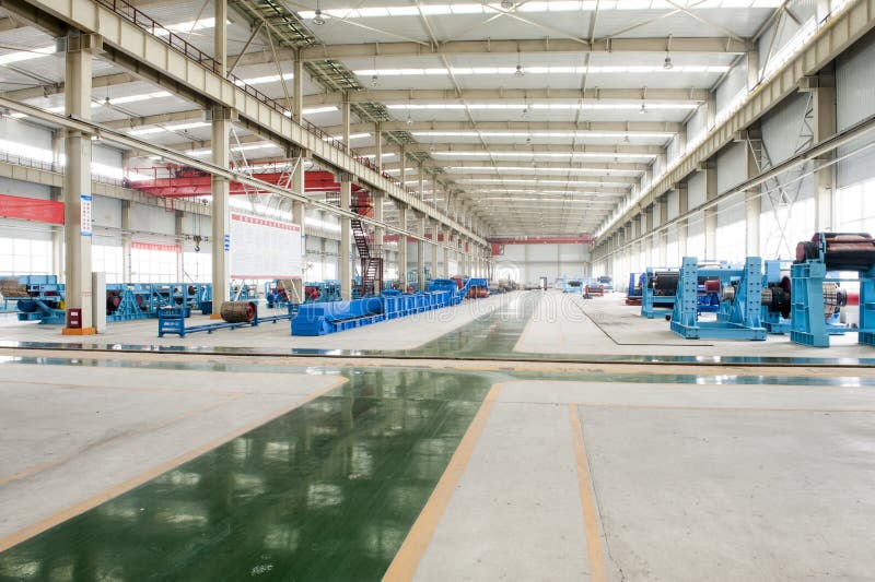 Inside of the Factory Building of the Enterprise Stock Image - Image of ...