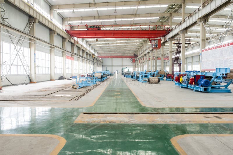 Inside of the Factory Building of the Enterprise Stock Image - Image of ...