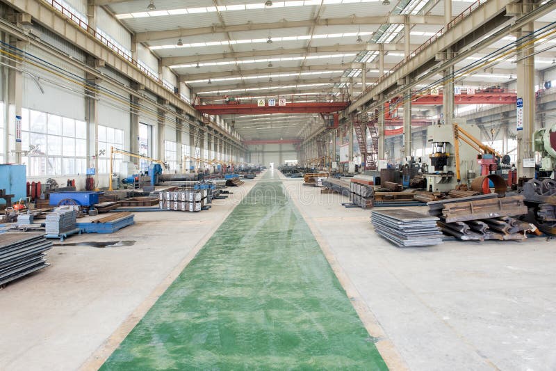 Inside of the Factory Building of the Enterprise Stock Image - Image of ...
