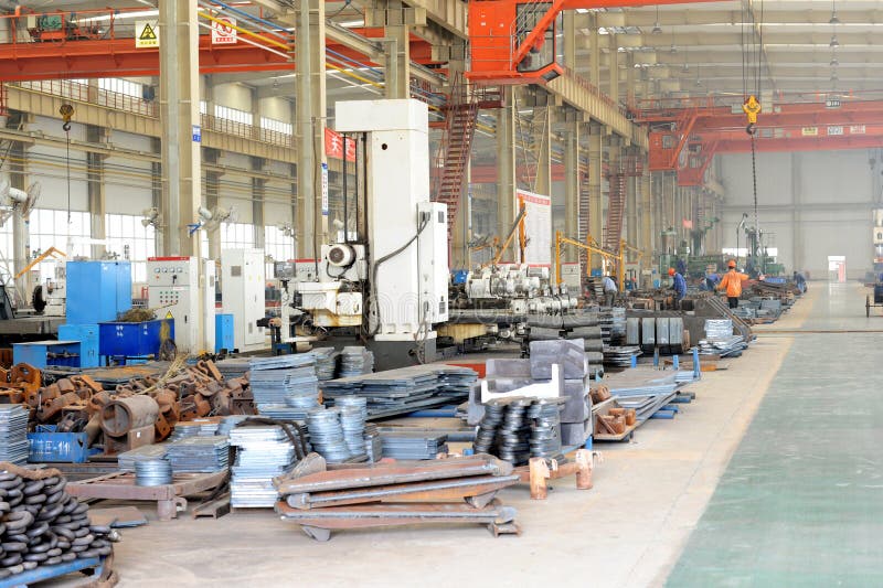 Inside of the Factory Building of the Enterprise Stock Image - Image of ...