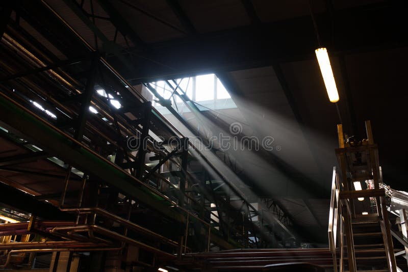 Inside factory stock image. Image of press, plant, perspective - 8464779