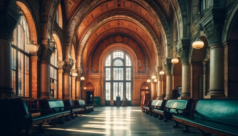 Inside the Famous Cathedral, Modern Chairs Contrast with Ancient ...